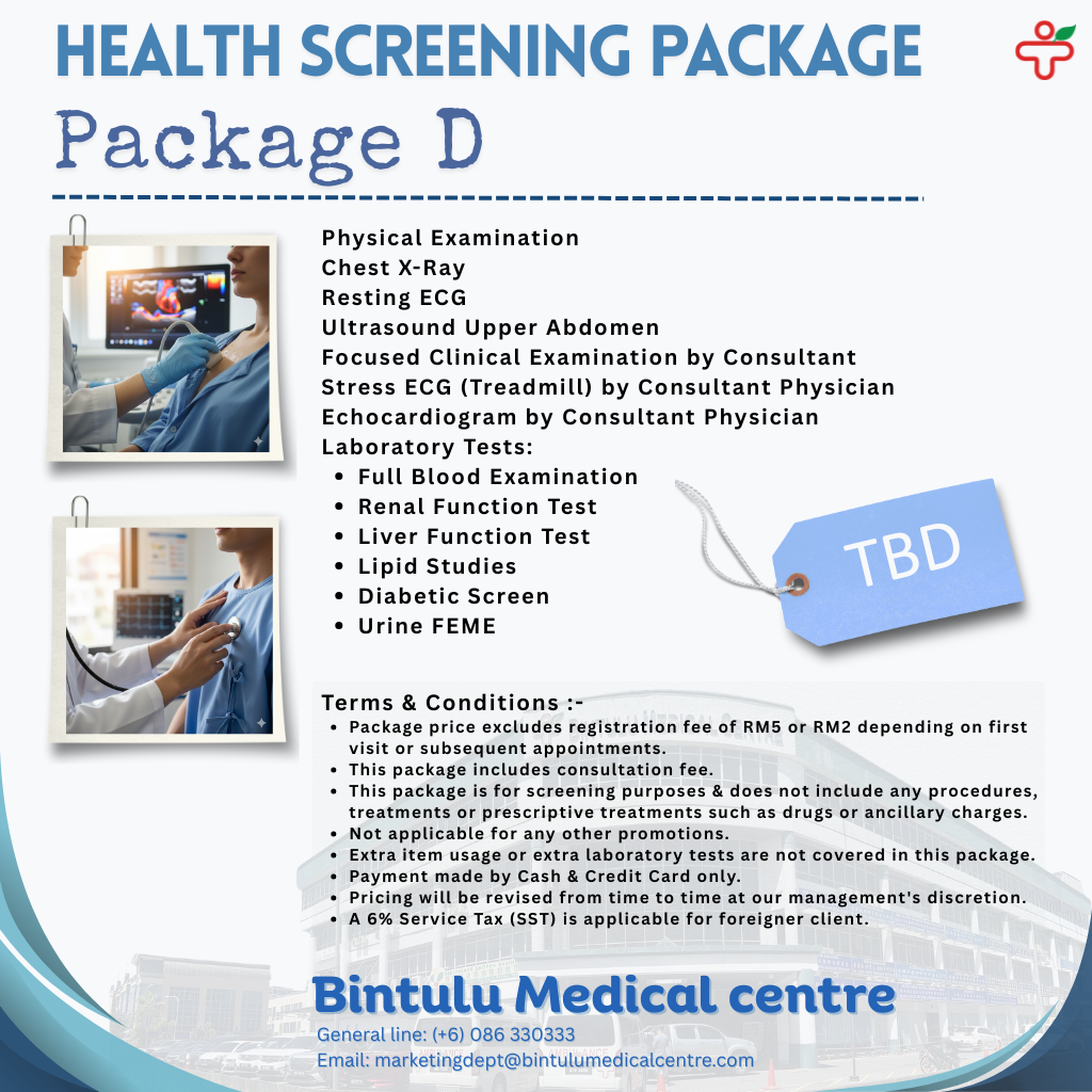 Health Screening Package D - Bintulu Medical Centre